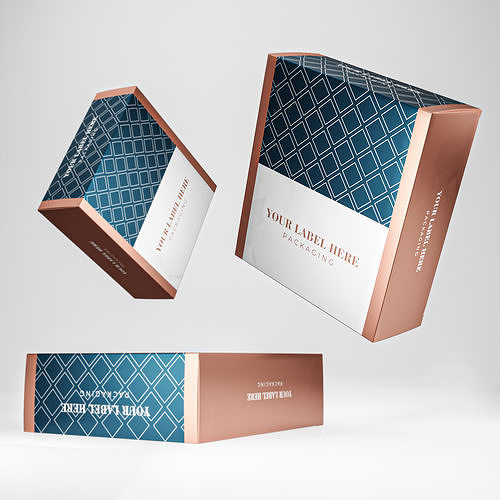 Packaging paper box free 3D model | CGTrader