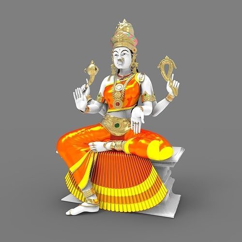 Indian Goddess Idol 3D model | CGTrader