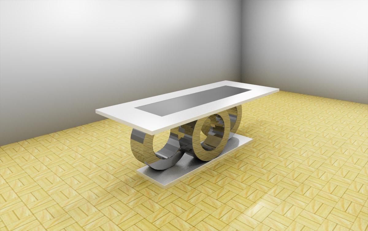 Dining table 3D printable model | CGTrader