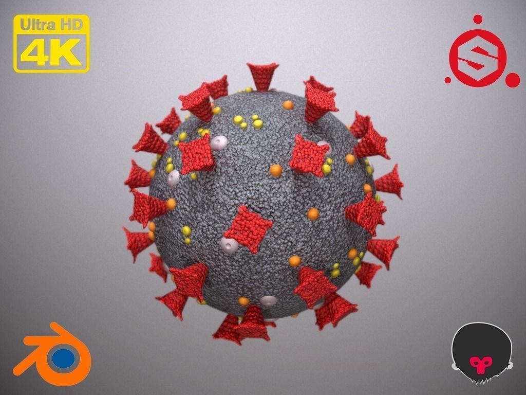 3D model Coronavirus SARS-CoV-2 Covid-19 VR / AR / low-poly | CGTrader