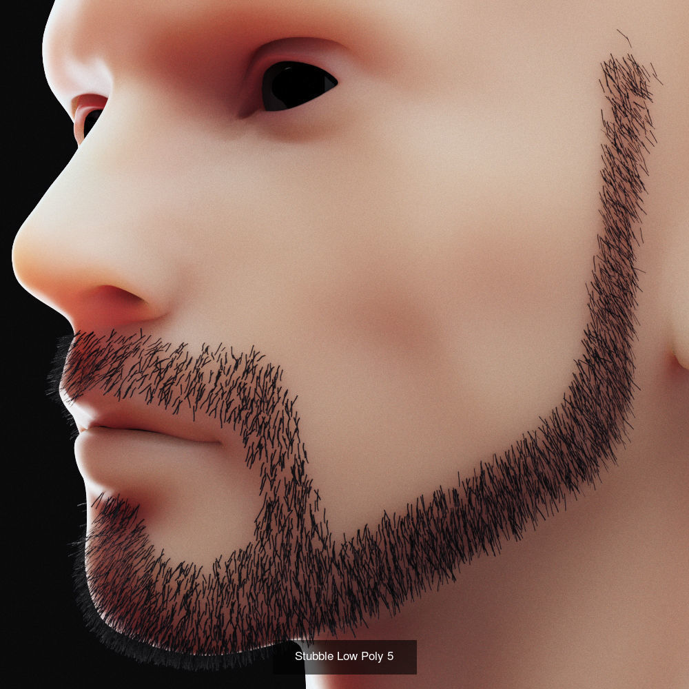 Stubble Pack Low Poly 3D Model Collection | CGTrader