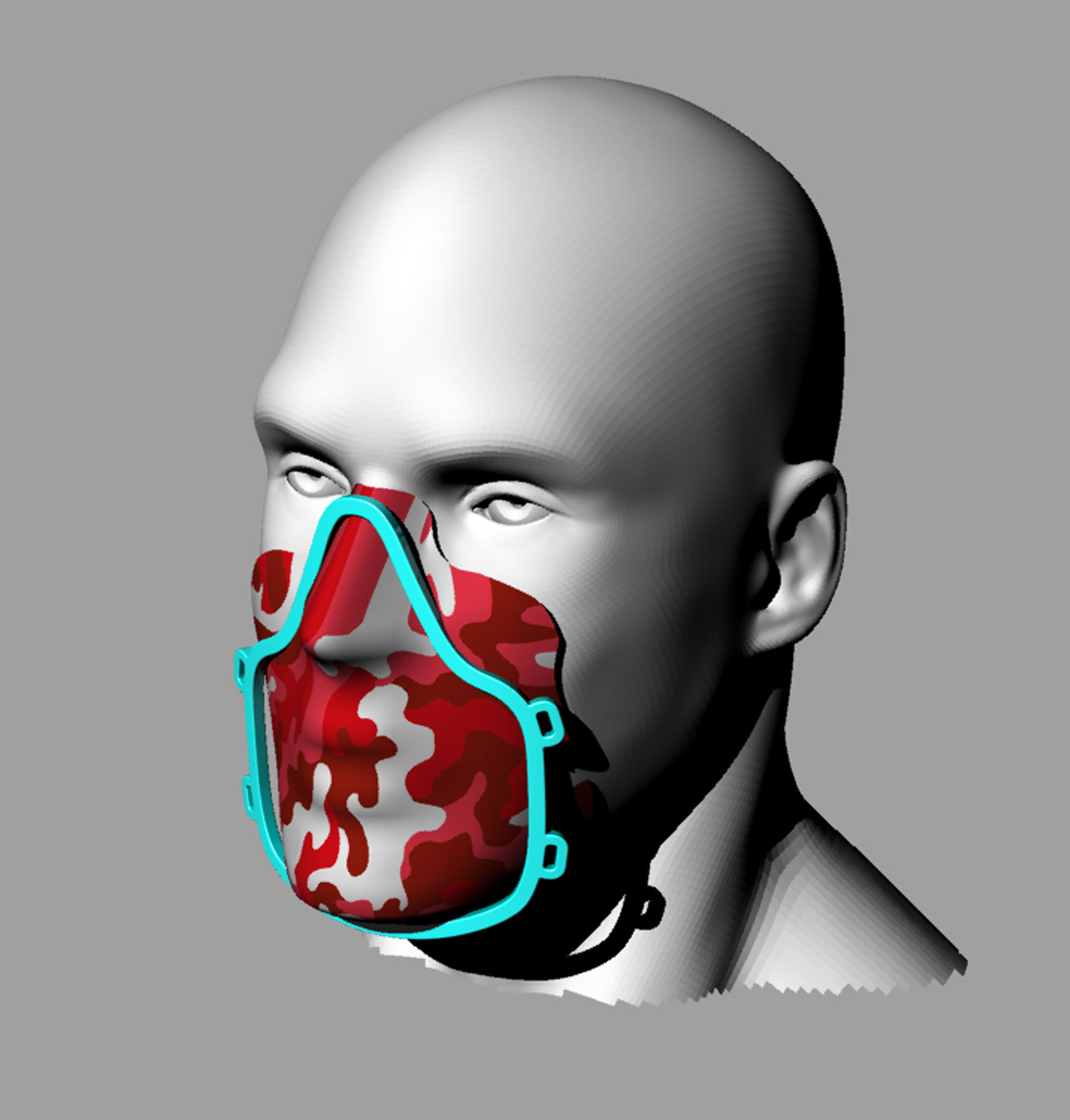 MINI SILHOUETTE MASK 3D EASY EASHABLE 3D COVID-19 free 3D model 3D ...