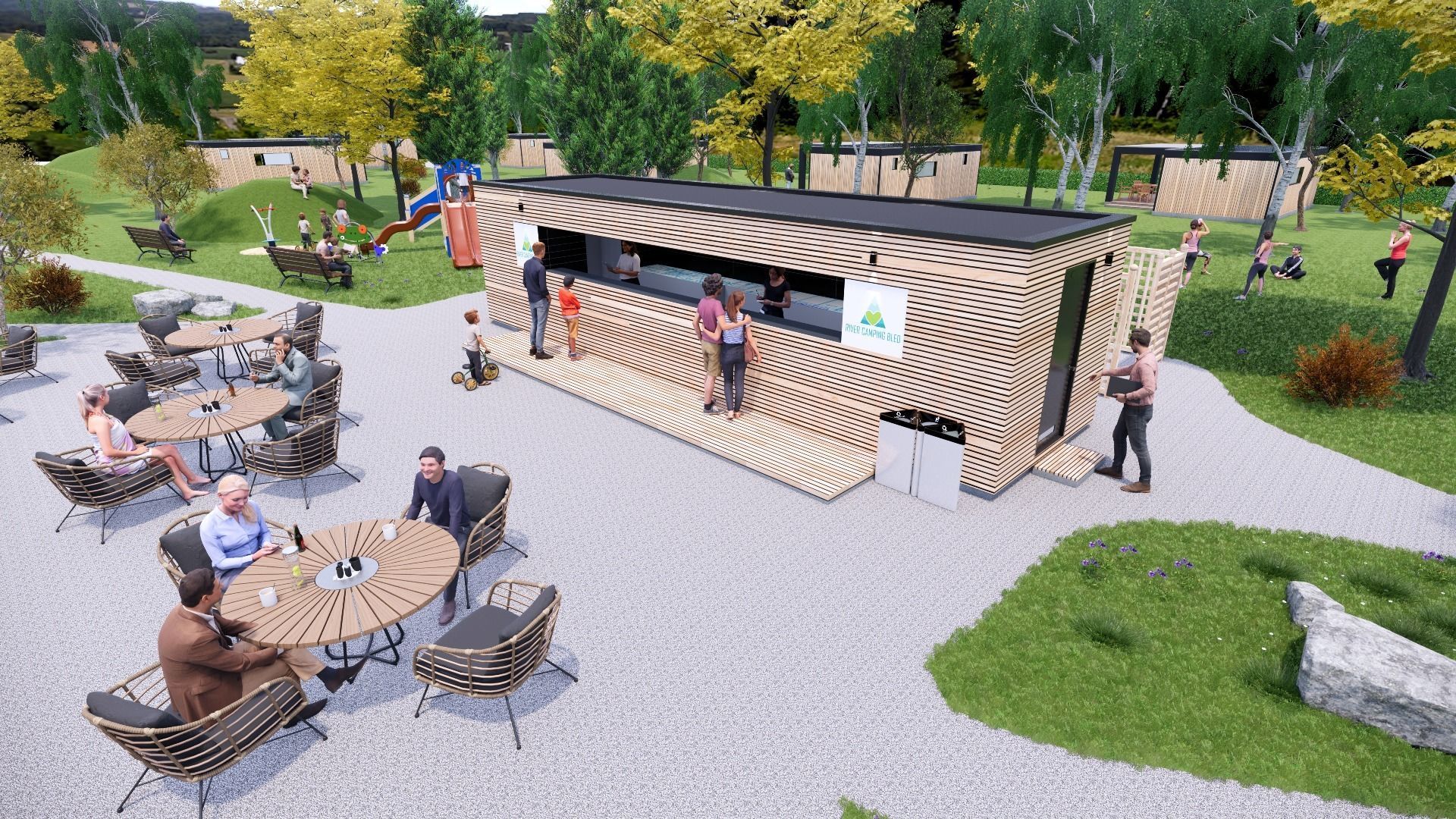 Mobile Kitchen bar fast food restaurant free 3D model | CGTrader