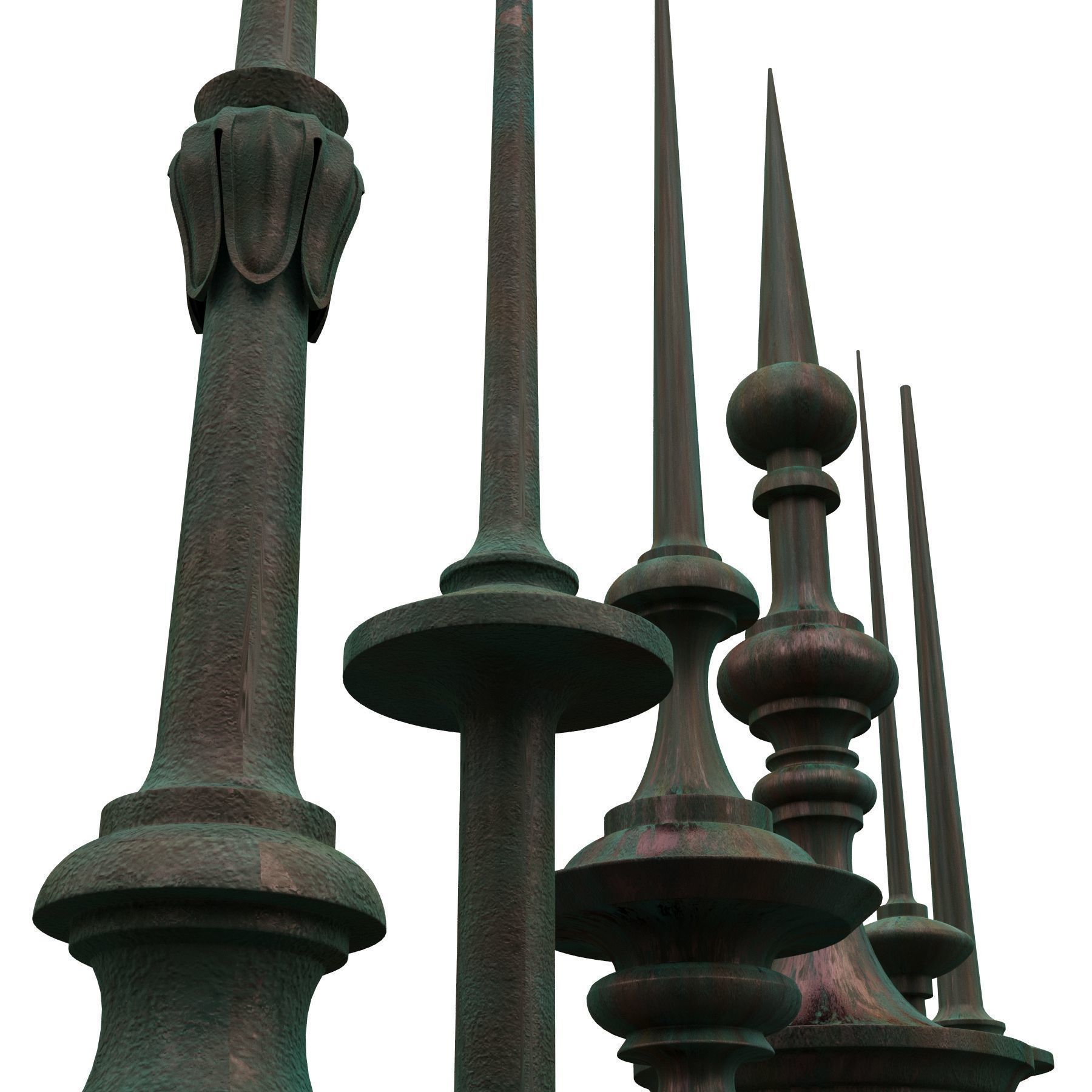 Architectural Metal Finials 0098 01-06 3D model | CGTrader