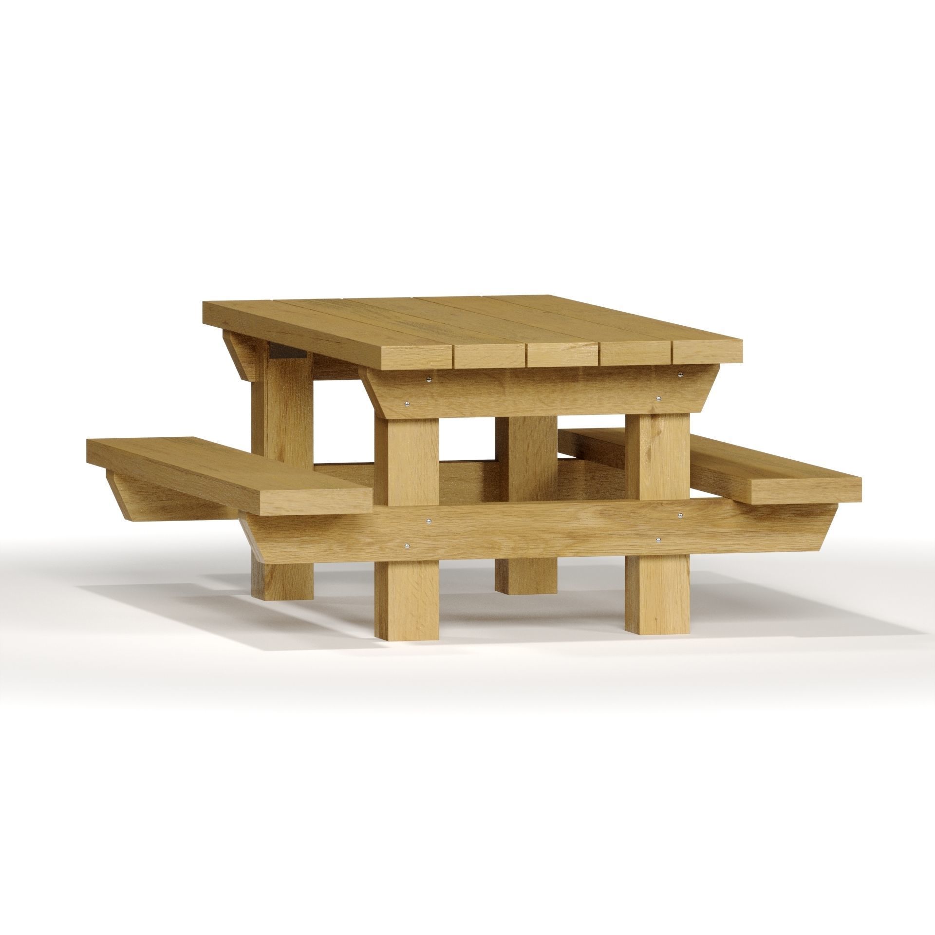 Timberform 2244-8 Picnic Table with Seats 3D model | CGTrader