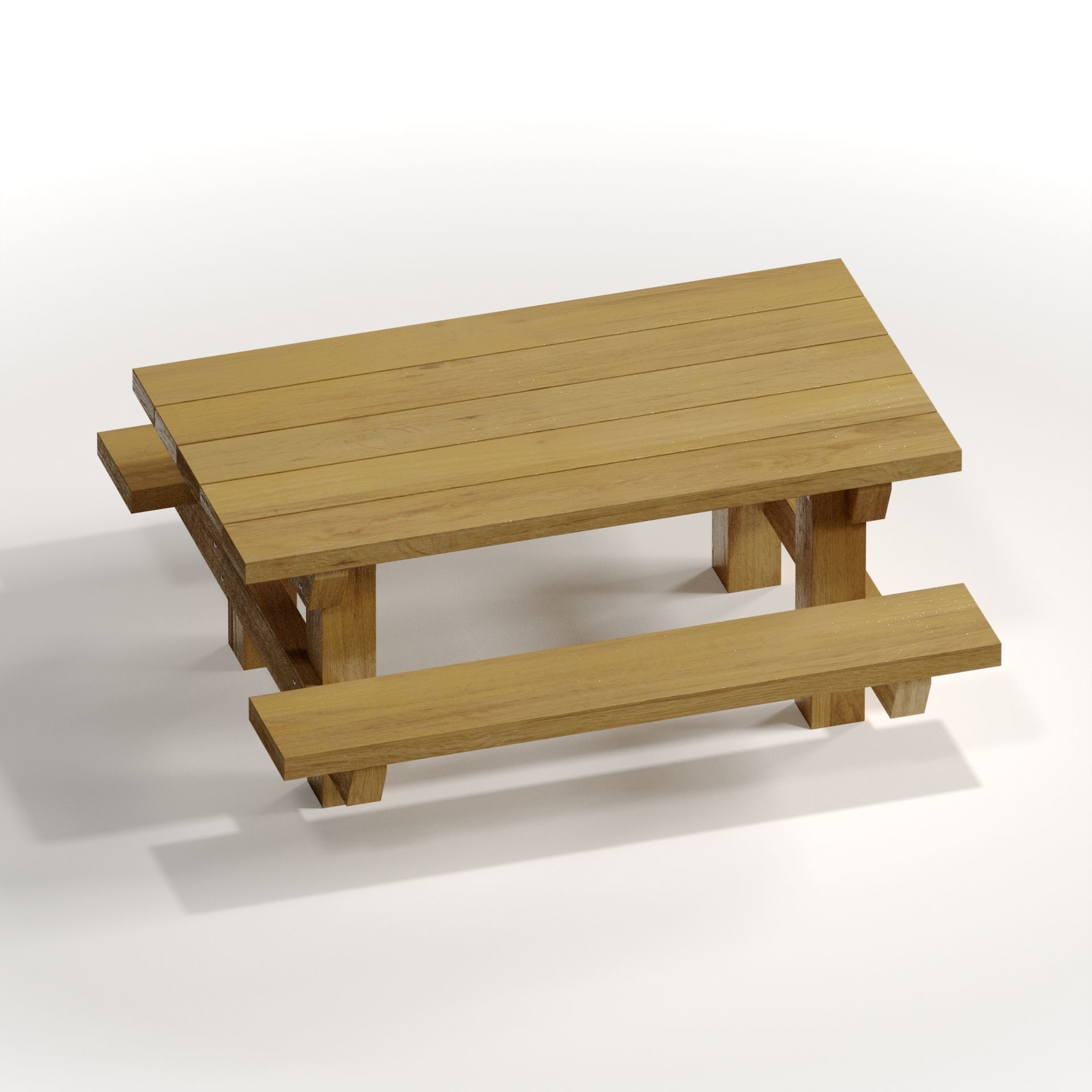 Timberform 2244-8 Picnic Table with Seats 3D model | CGTrader