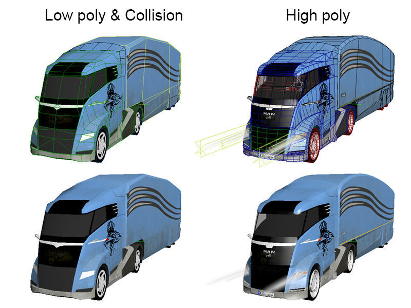 3D model Truck MAN Concept S 2010 VR / AR / low-poly | CGTrader