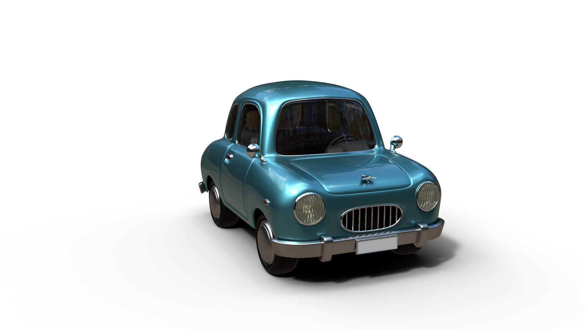 Cartoon Car Rig 3D model rigged | CGTrader