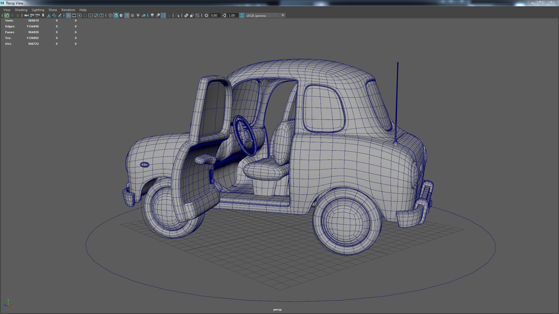 Cartoon Car Rig 3D model rigged | CGTrader