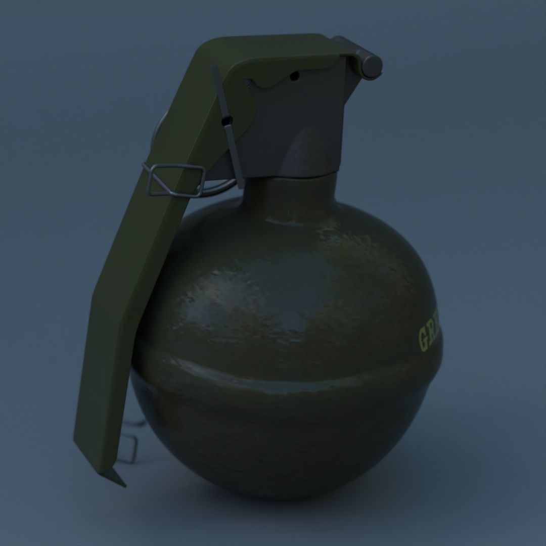 M67 Frag Grenade free 3D model | CGTrader