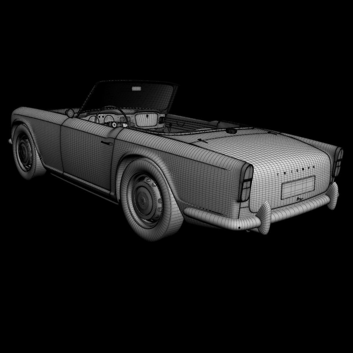 Triumph TR4 3D model | CGTrader