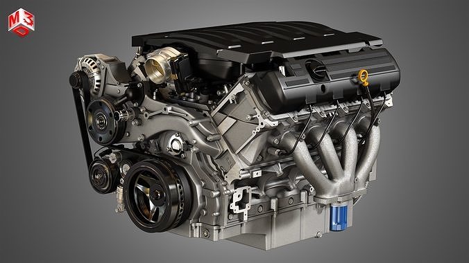 LT1 Engine - V8 Small Block Engine 3D model | CGTrader