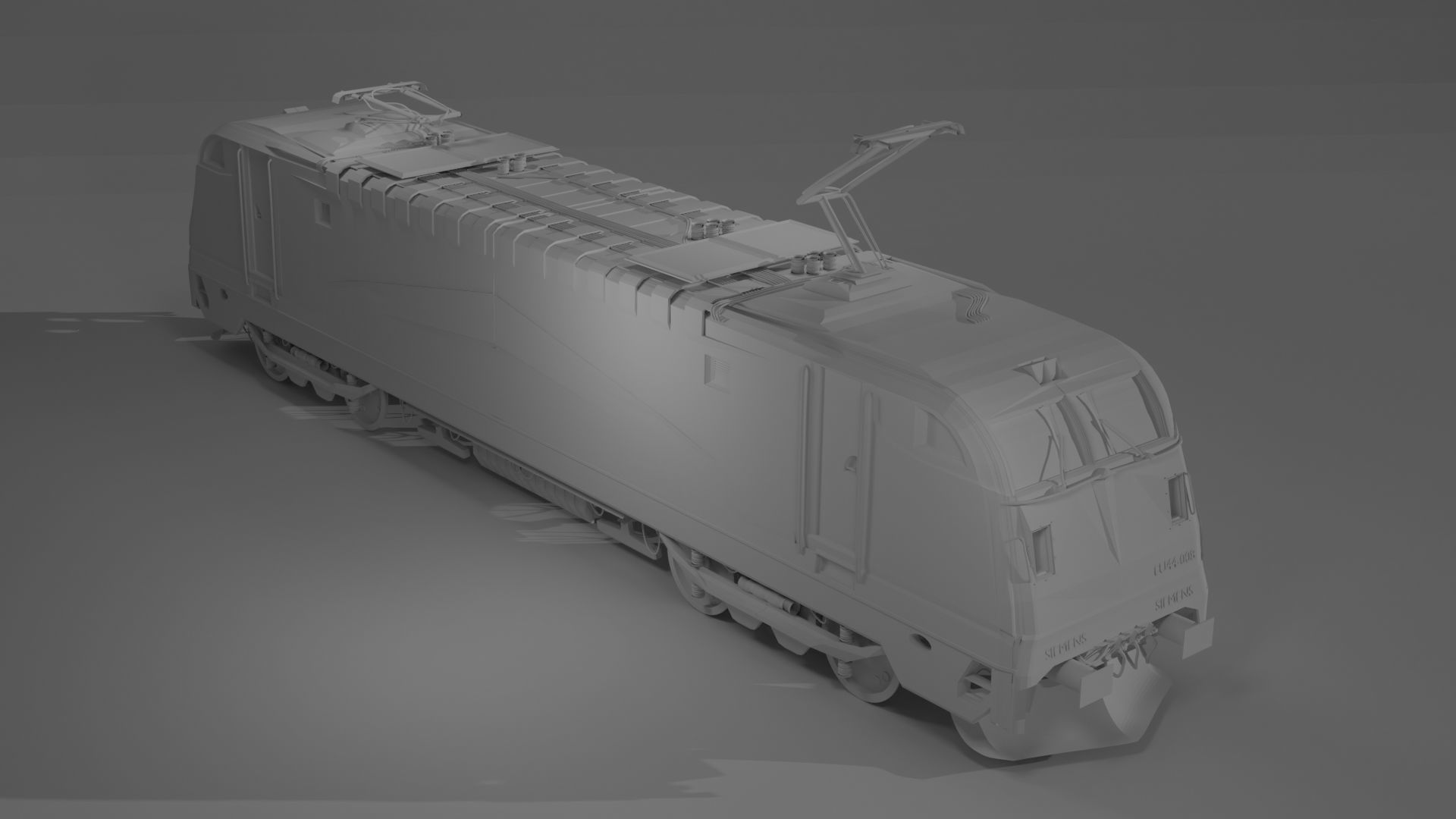 Fictitious model of Eu-44 train 3D model 3D model | CGTrader
