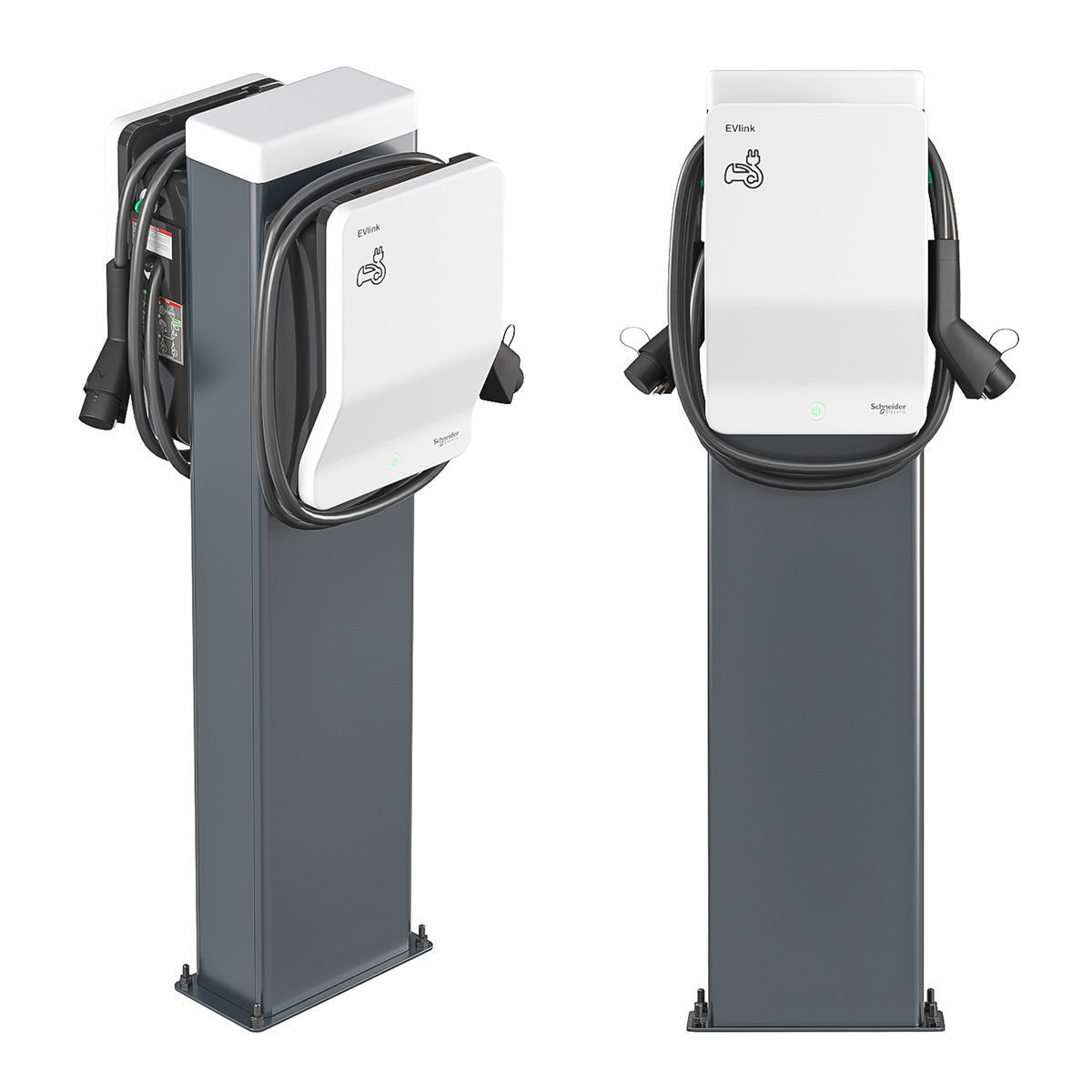 Charging station EVlink Wallbox 3D model 3D model | CGTrader