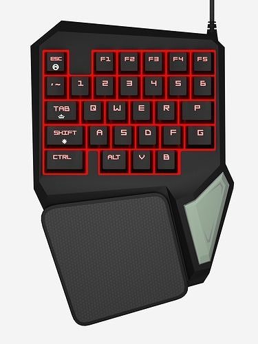 Gaming keyboard 3D model | CGTrader