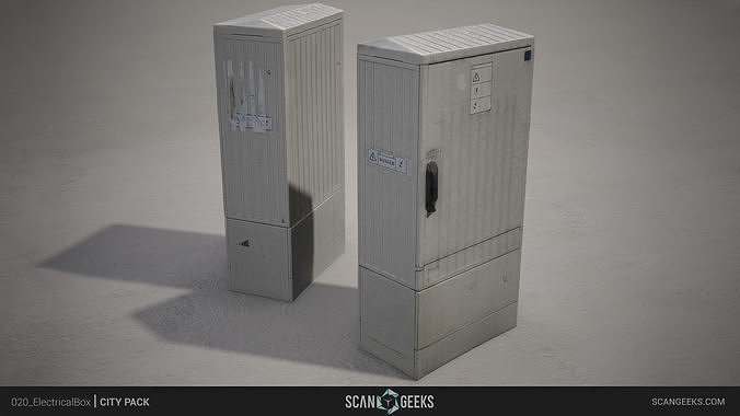 3D model ElectricalBox Photogrammetry Asset PhotoScan VR / AR / low ...