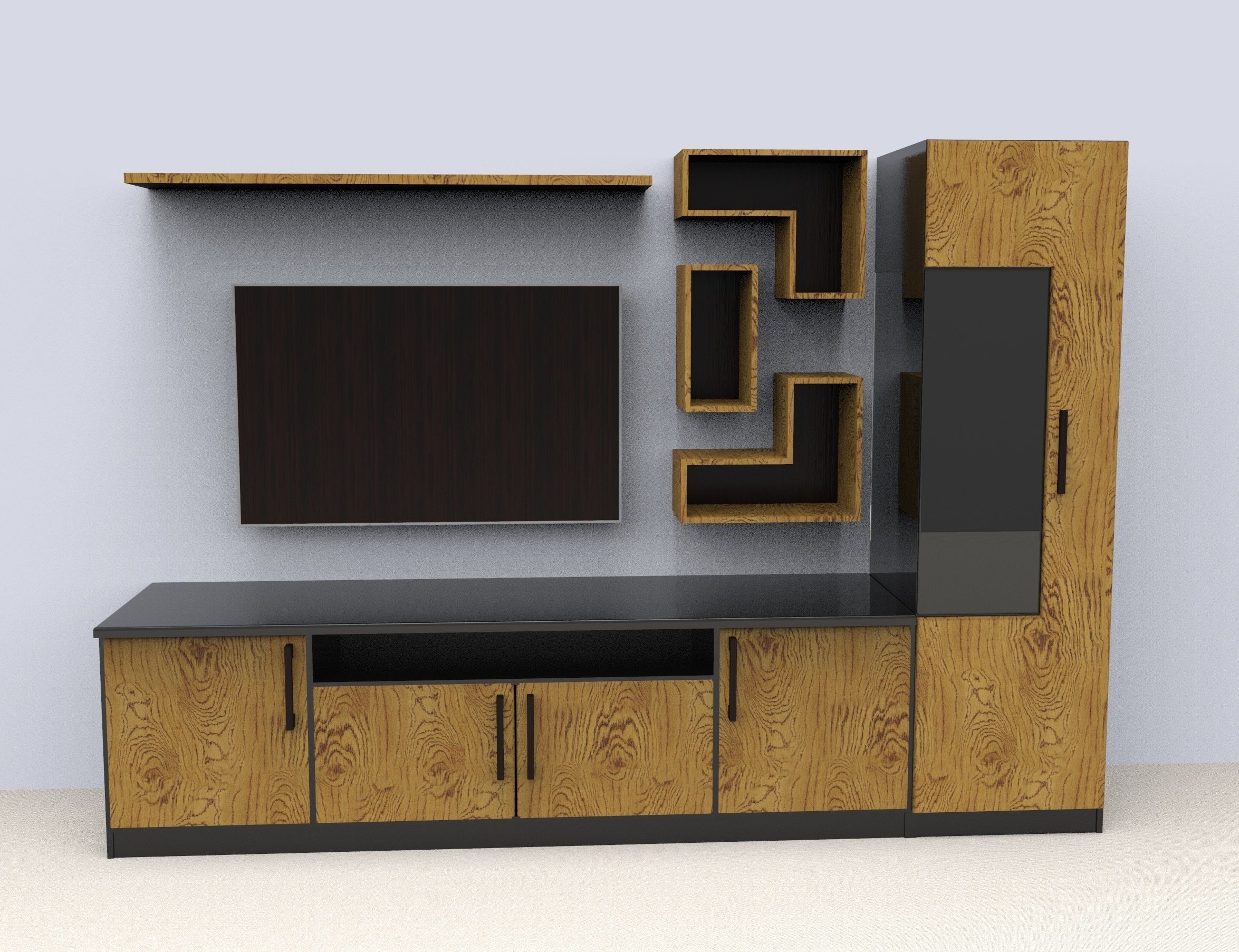 television Tv Unit 3d Model | CGTrader