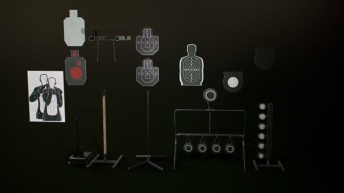 3D model Shooting targets pack VR / AR / low-poly | CGTrader