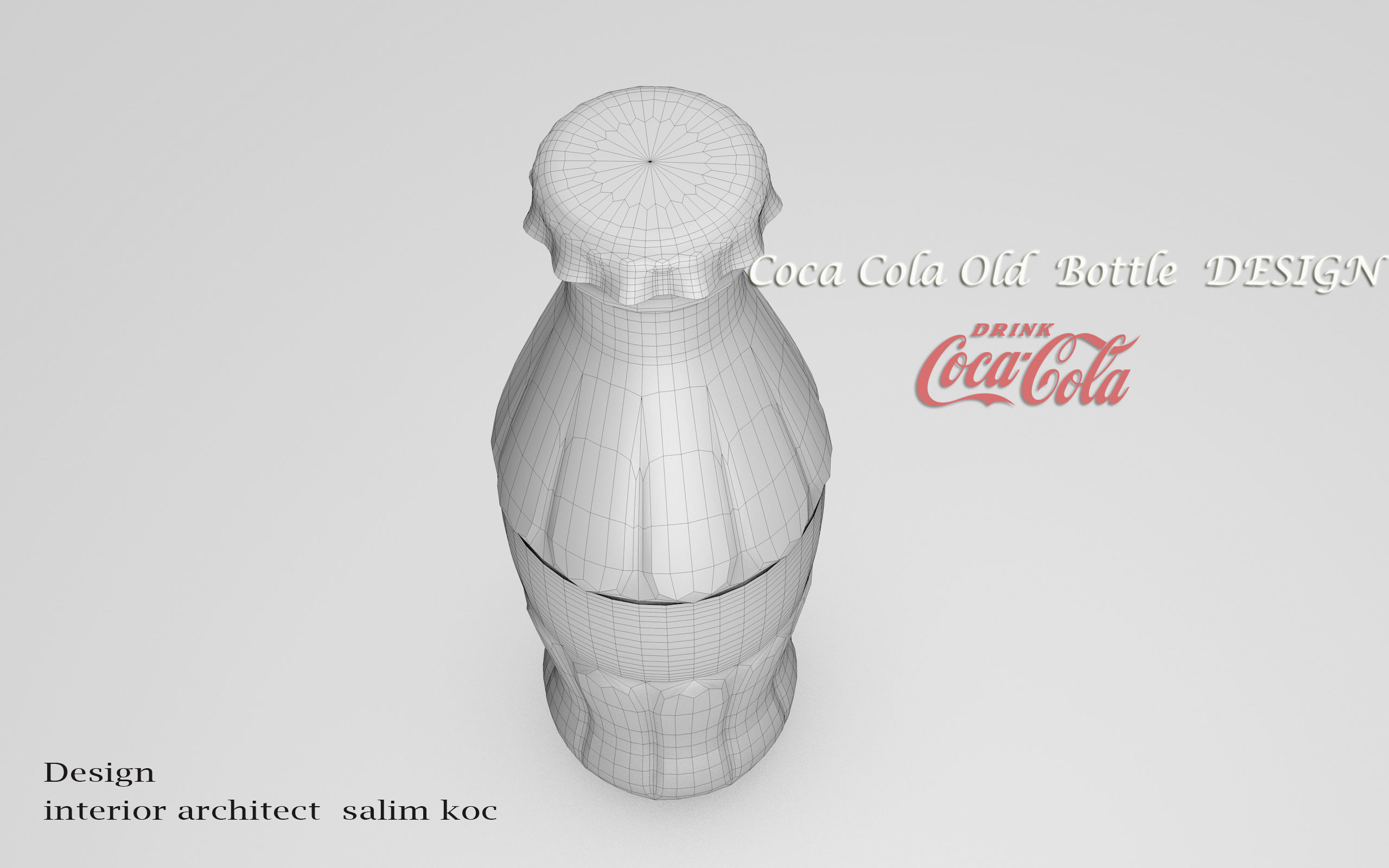 3D model OLD COCA COLA BOTTLE DESIGN VR / AR / low-poly | CGTrader