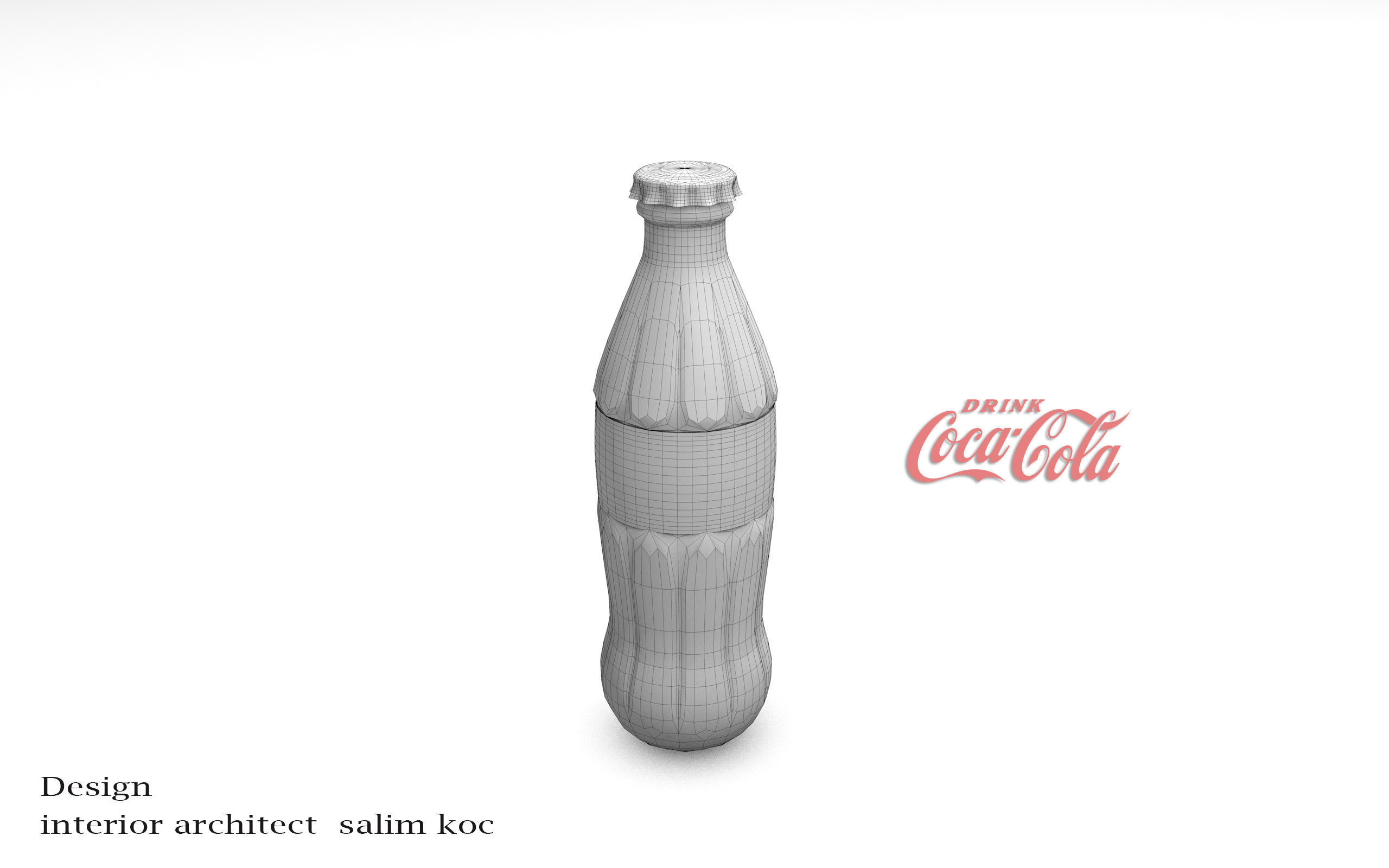 3D model OLD COCA COLA BOTTLE DESIGN VR / AR / low-poly | CGTrader