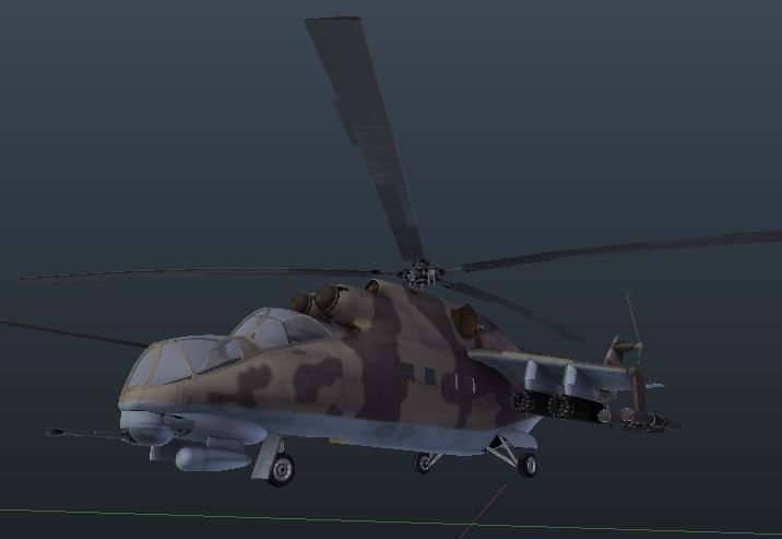 3D model Mil Mi-24 Hind Attack Helicopter VR / AR / low-poly | CGTrader