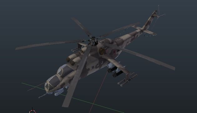 3D model Mil Mi-24 Hind Attack Helicopter VR / AR / low-poly | CGTrader