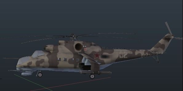 3D model Mil Mi-24 Hind Attack Helicopter VR / AR / low-poly | CGTrader