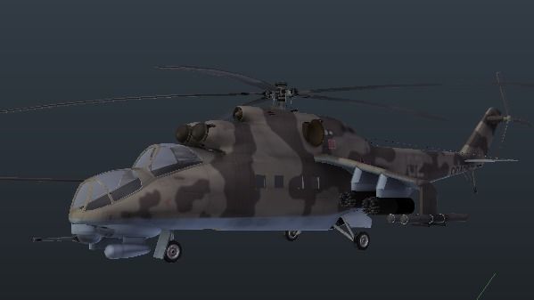 3D model Mil Mi-24 Hind Attack Helicopter VR / AR / low-poly | CGTrader