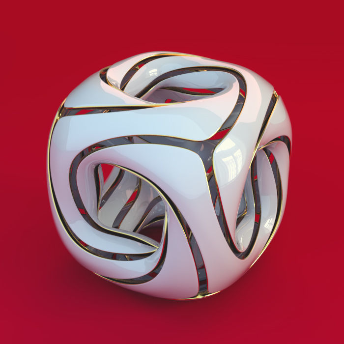 rounded cube 3D model | CGTrader