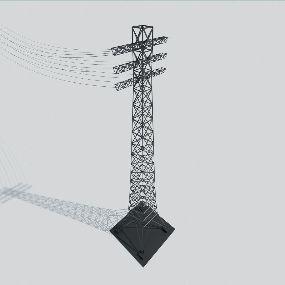 Power Line 3D model | CGTrader