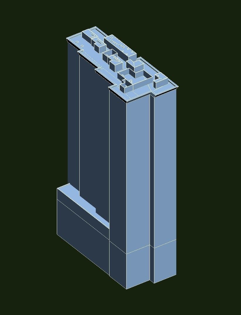 3D model BLU building VR / AR / low-poly | CGTrader