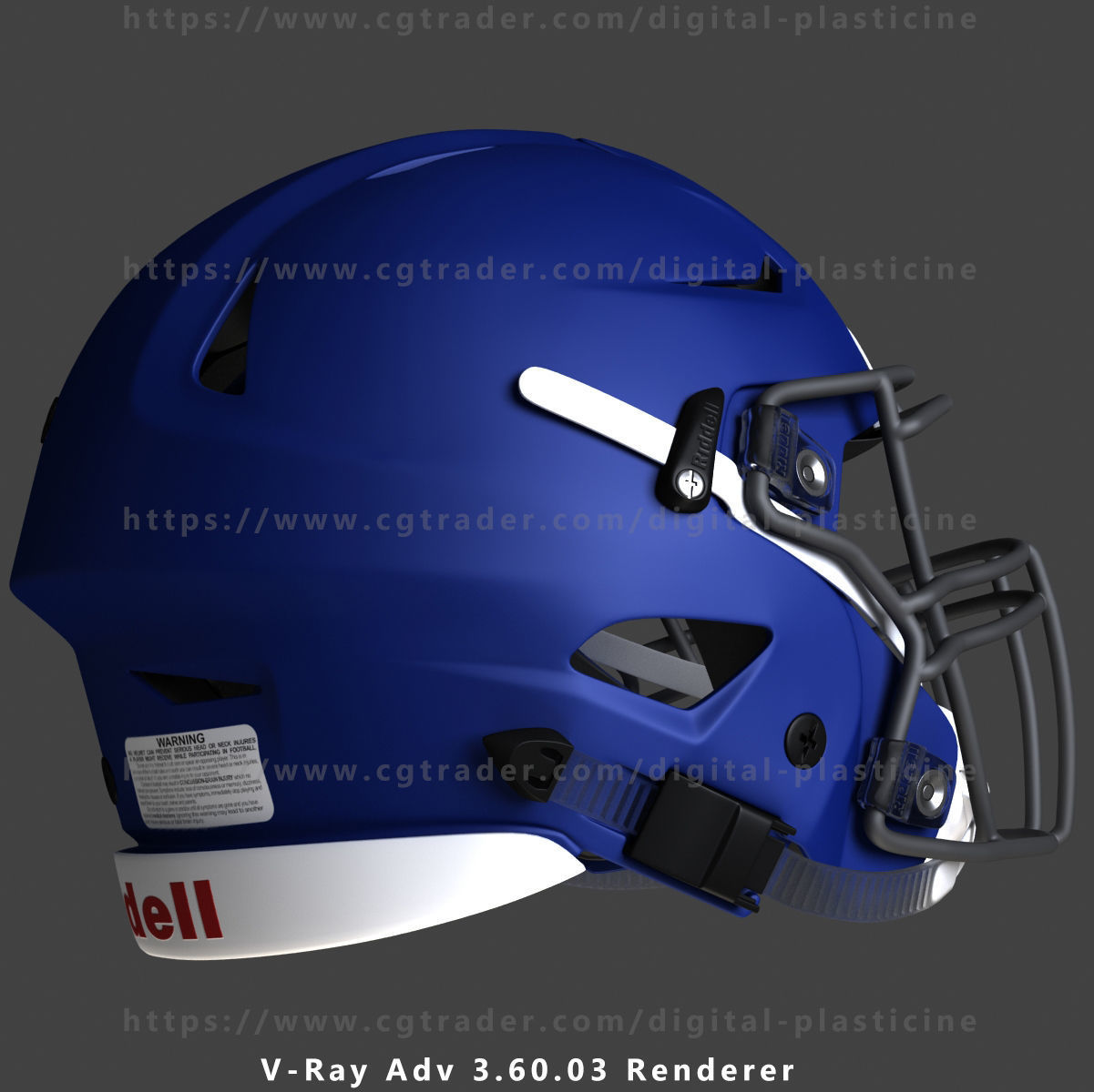 Riddell SpeedFlex Football helmet 3D model | CGTrader