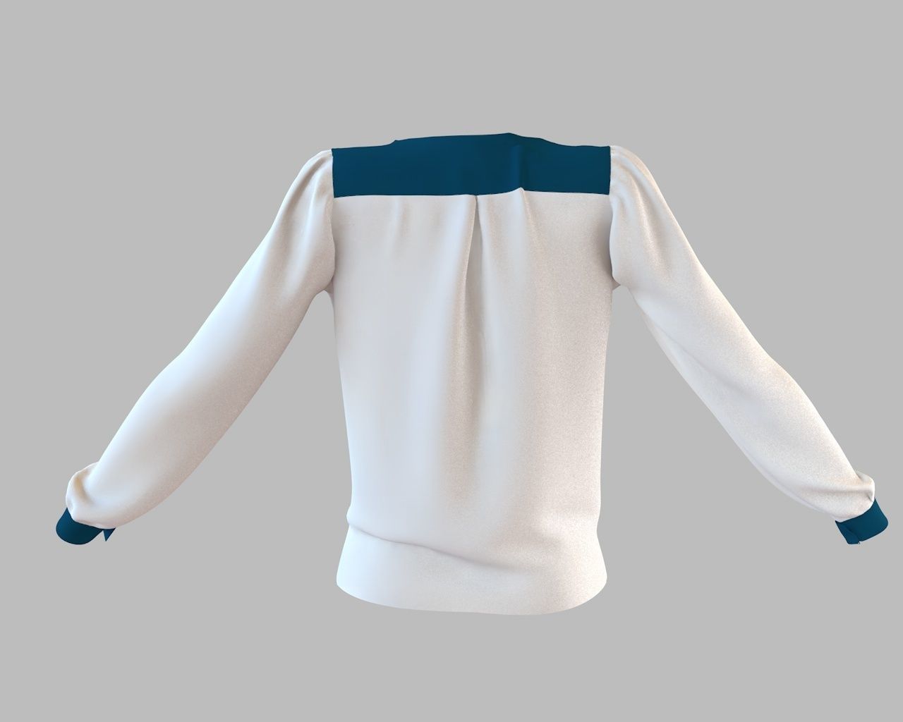 Stylish DesignerYoke Button Shirt 3D model 3D model | CGTrader