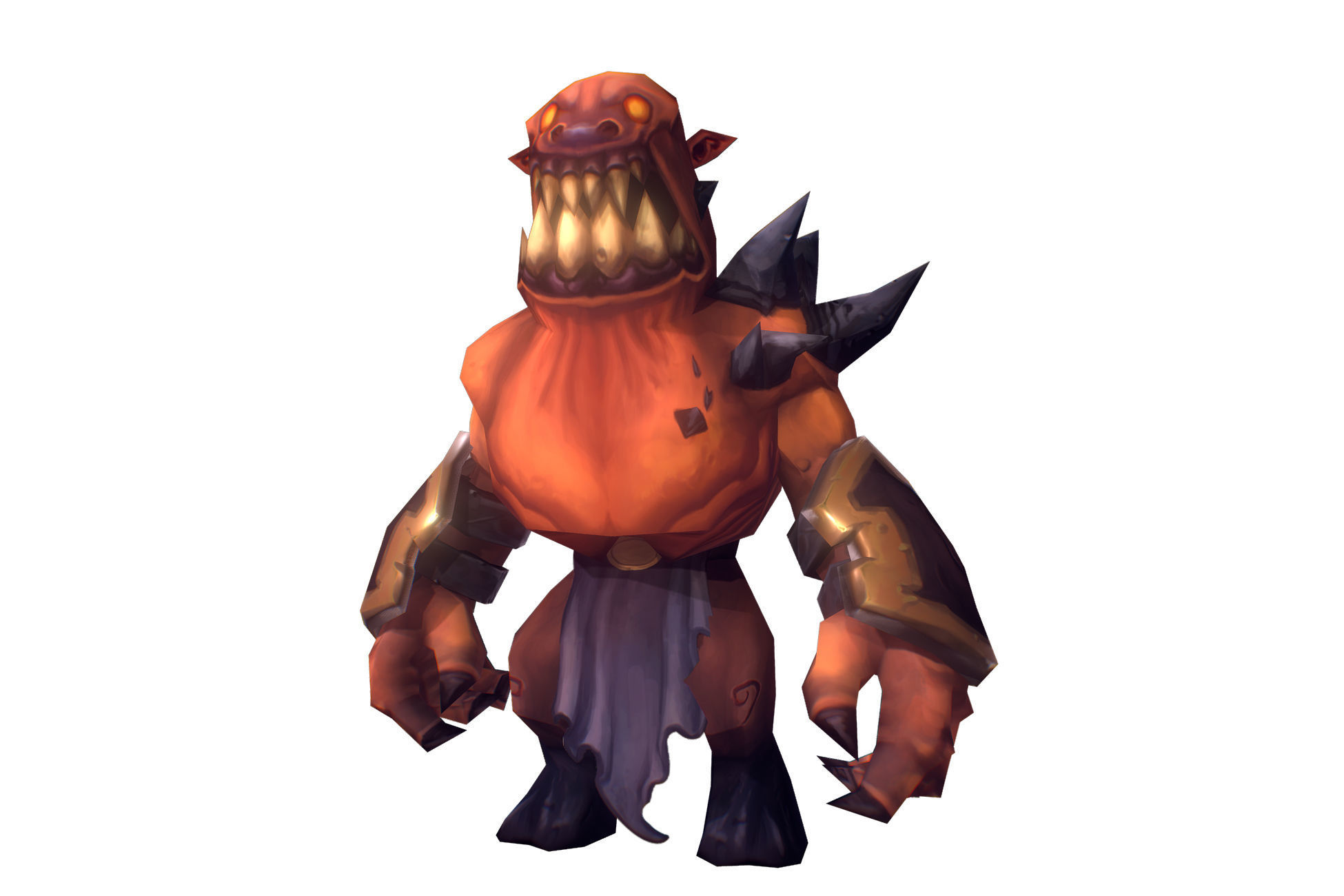 3D model Demon Grunt - Low Poly Hand Painted VR / AR / low-poly rigged ...