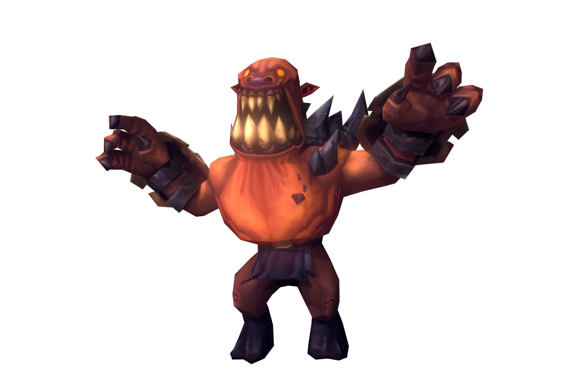 3D model Demon Grunt - Low Poly Hand Painted VR / AR / low-poly rigged ...