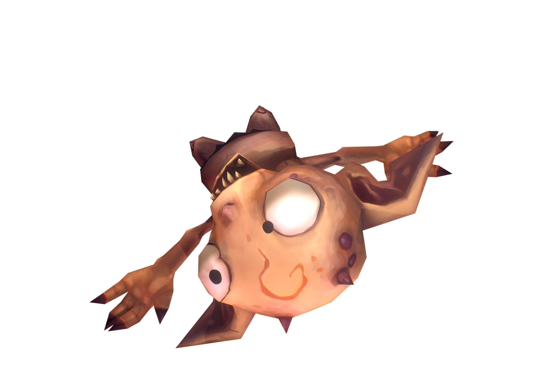 3D model Demon Imp - Low Poly Hand Painted VR / AR / low-poly rigged ...