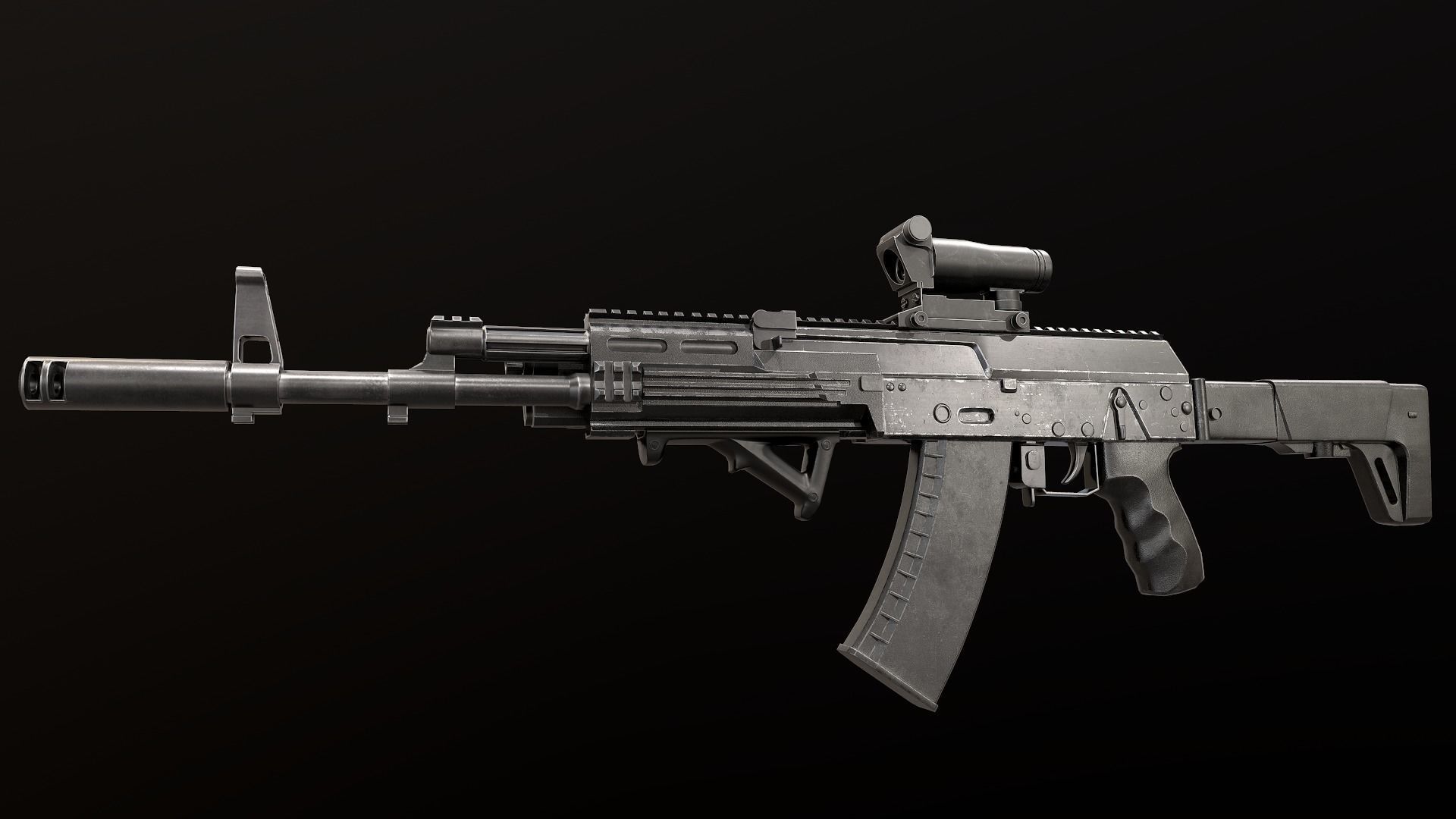 3D model AK-12 VR / AR / low-poly | CGTrader