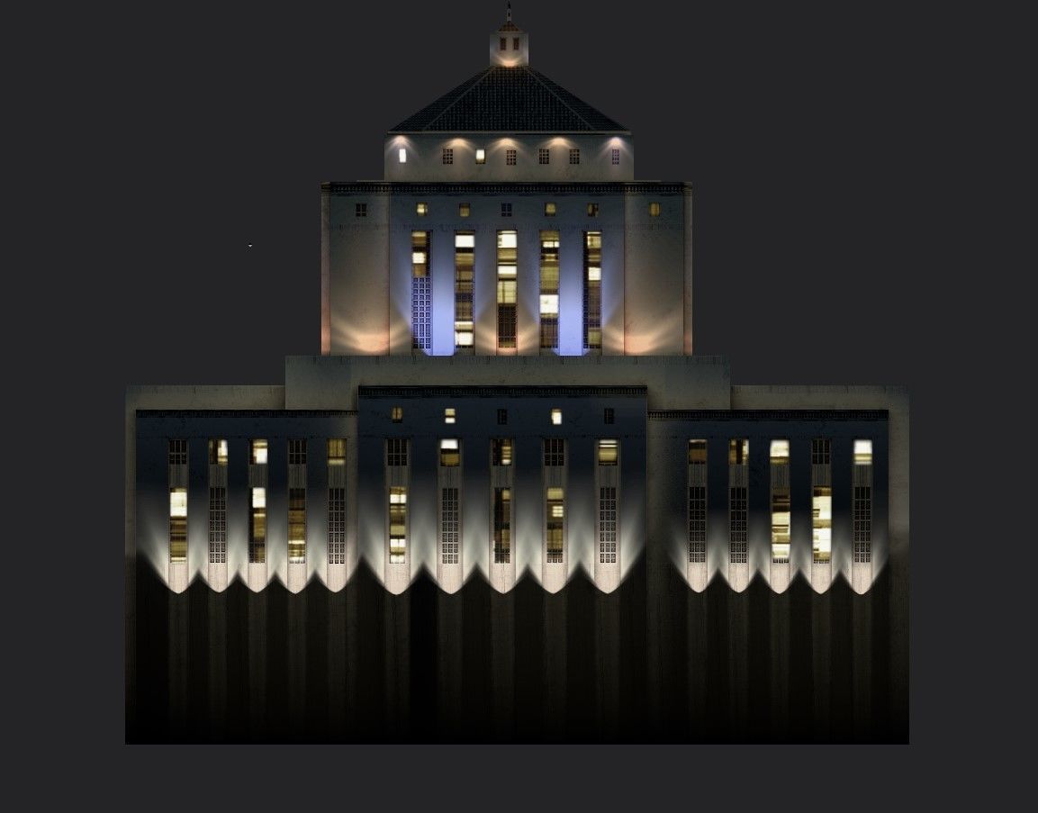 3D model Alameda County Courthouse VR / AR / low-poly | CGTrader