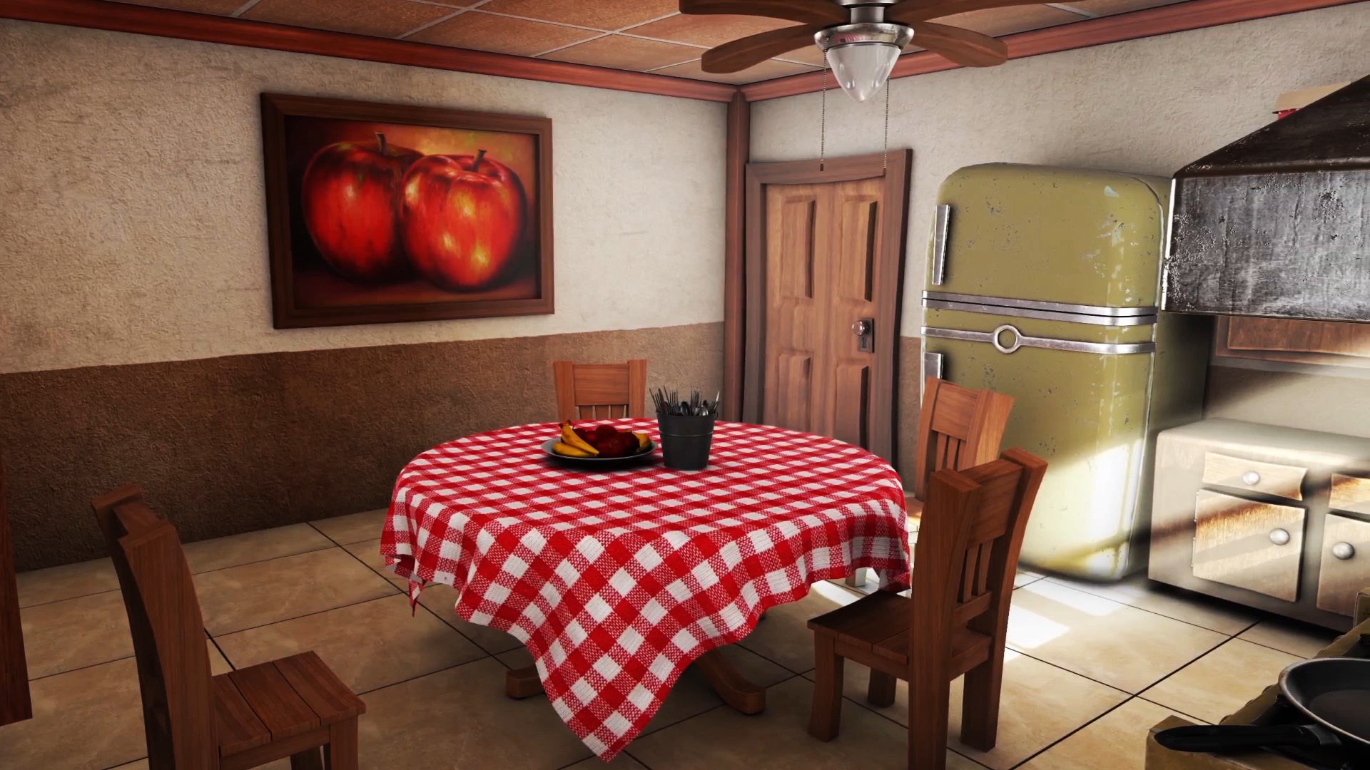 3D Cartoon kitchen environment 3D model | CGTrader