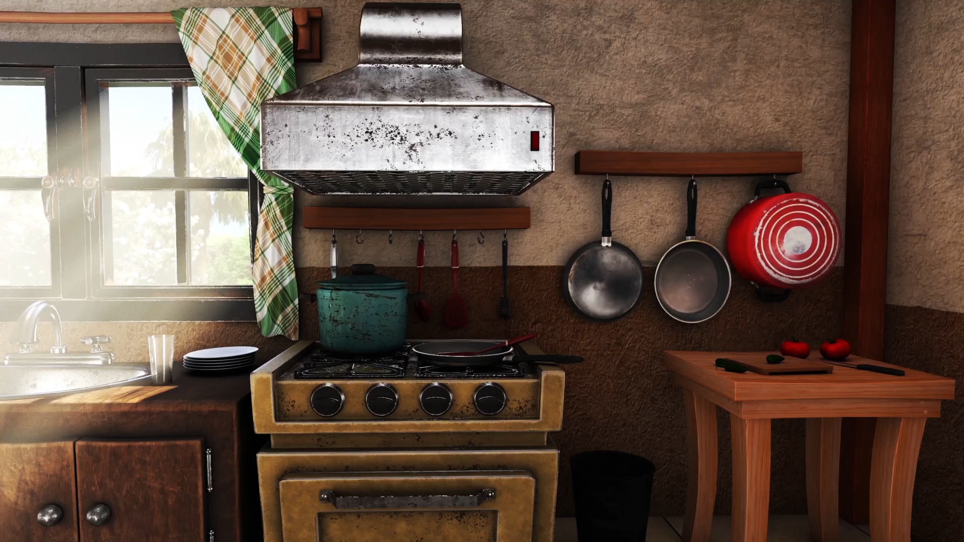 3D Cartoon kitchen environment 3D model | CGTrader