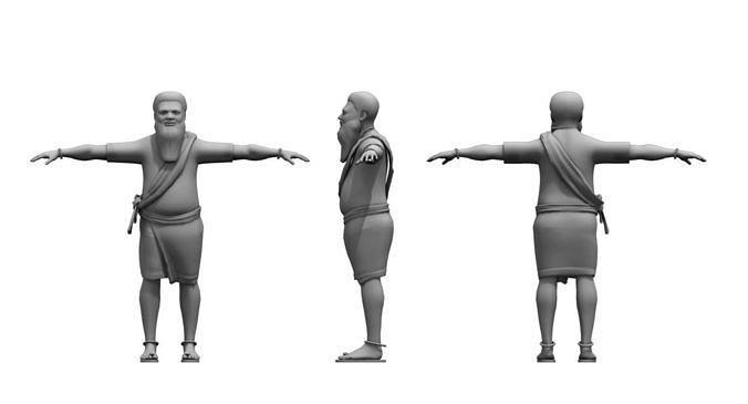 Saint old man 3d model 3D model | CGTrader