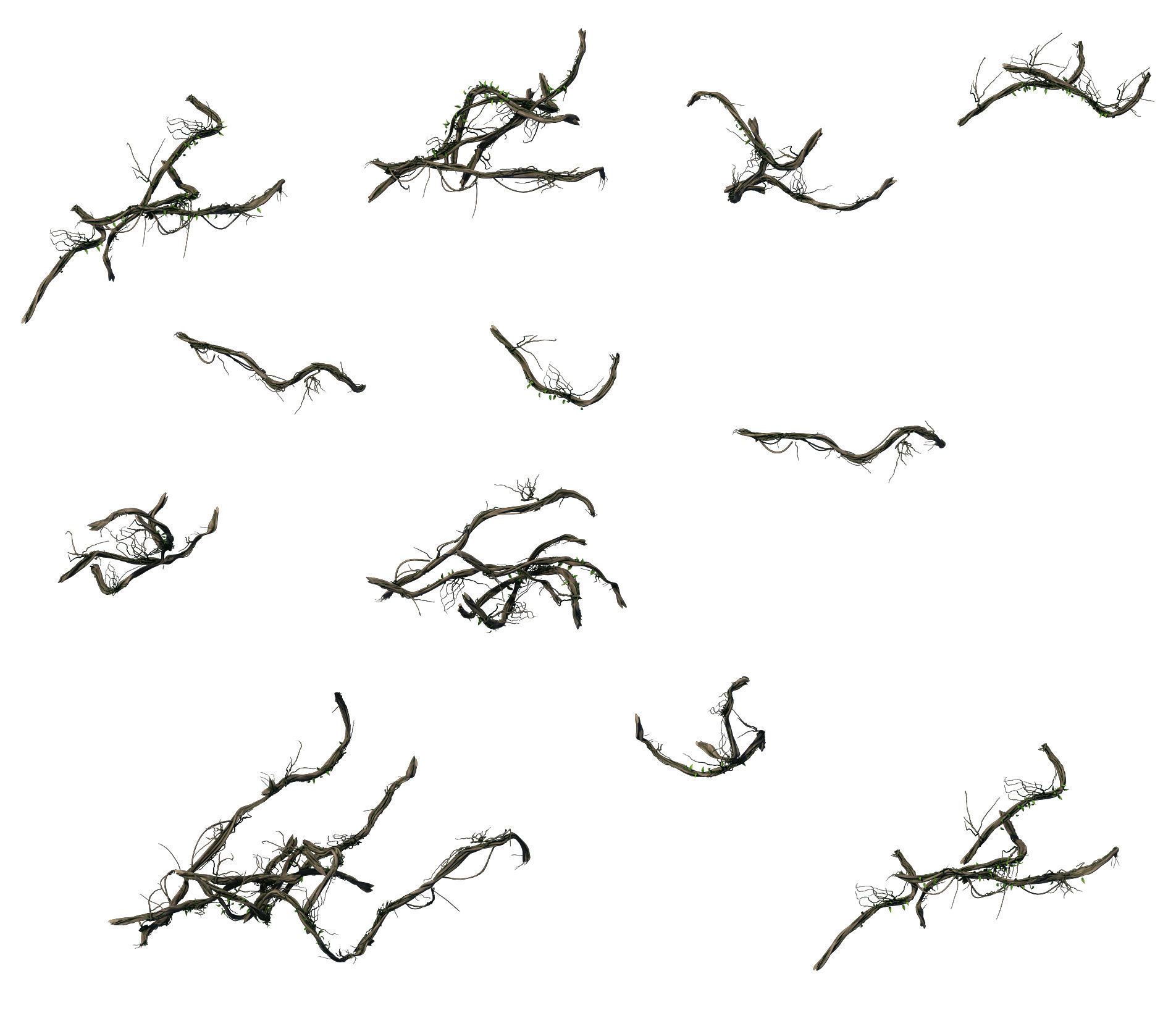 Big Trees - Vines 03 3D model | CGTrader