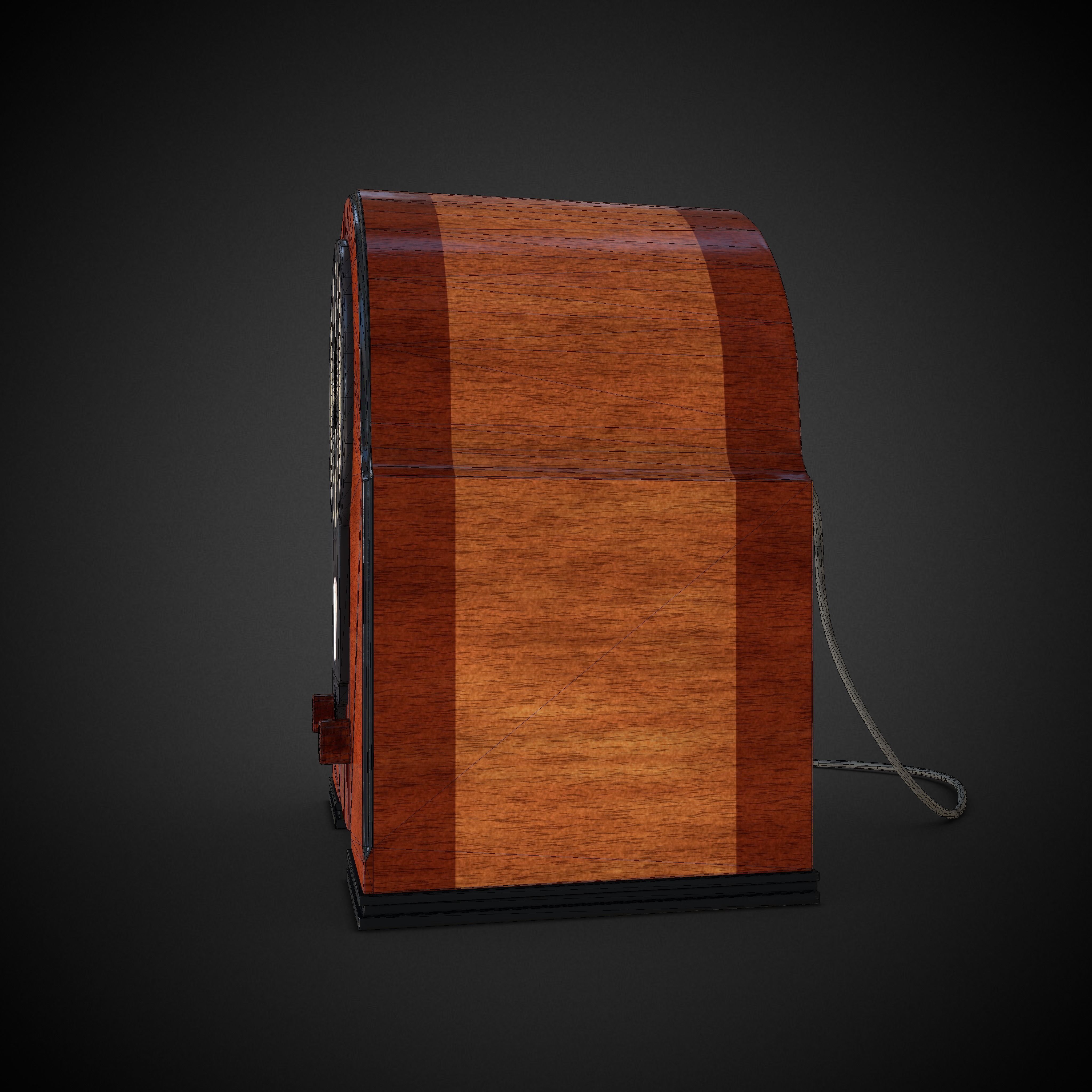 3D model 1933 Philips 634A Vintage Radio Low-poly VR / AR / low-poly ...