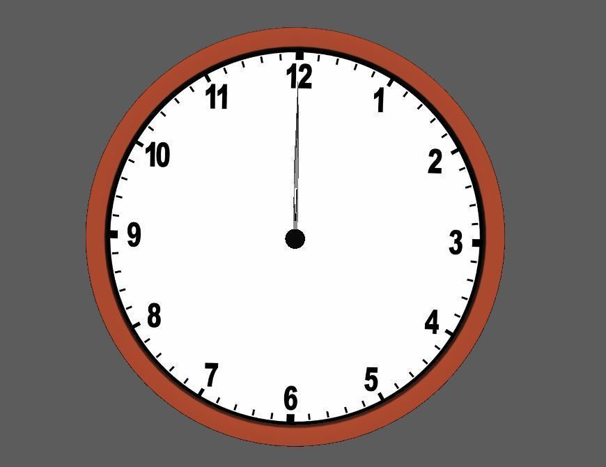 wall clock animation using script 3D model | CGTrader