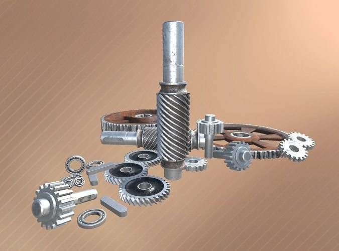 3D model Gear Set VR / AR / low-poly | CGTrader