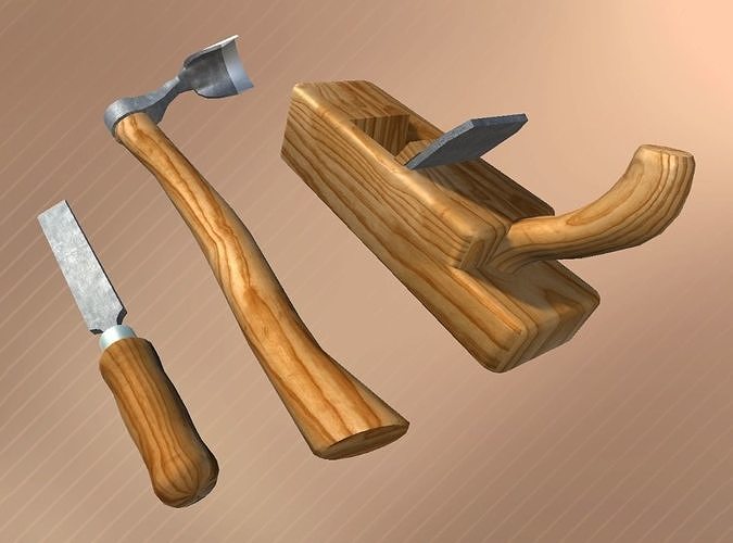 Carpentry Tools free VR / AR / low-poly 3D model | CGTrader