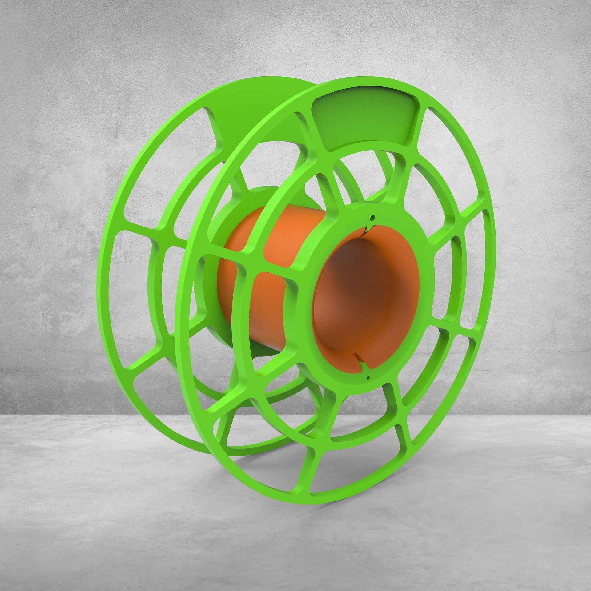 Empty spool assembly 3D model 3D printable | CGTrader