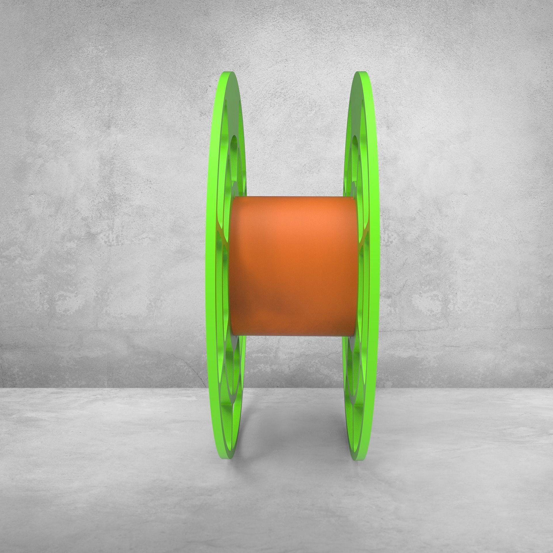 Empty spool assembly 3D model 3D printable | CGTrader