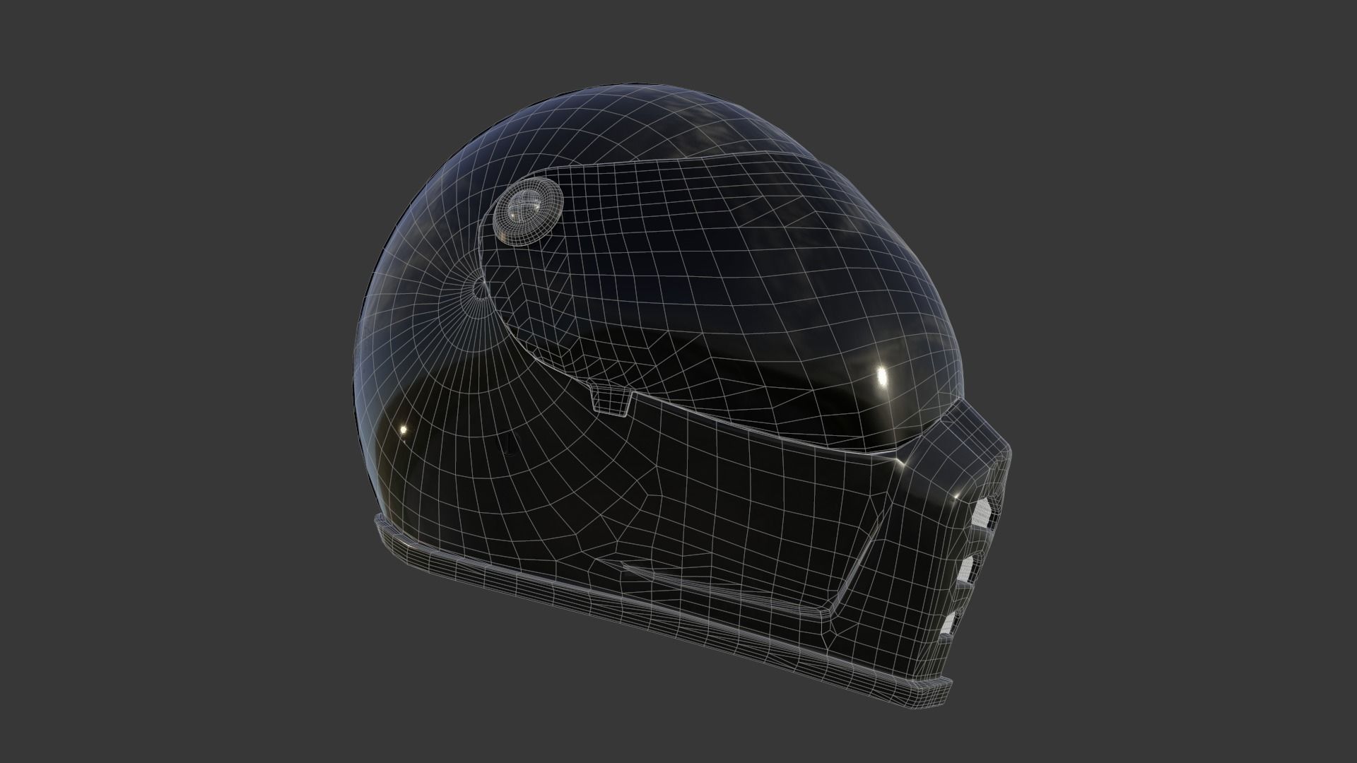 Motorcycle Helmet - Tutorial Included 3D model | CGTrader