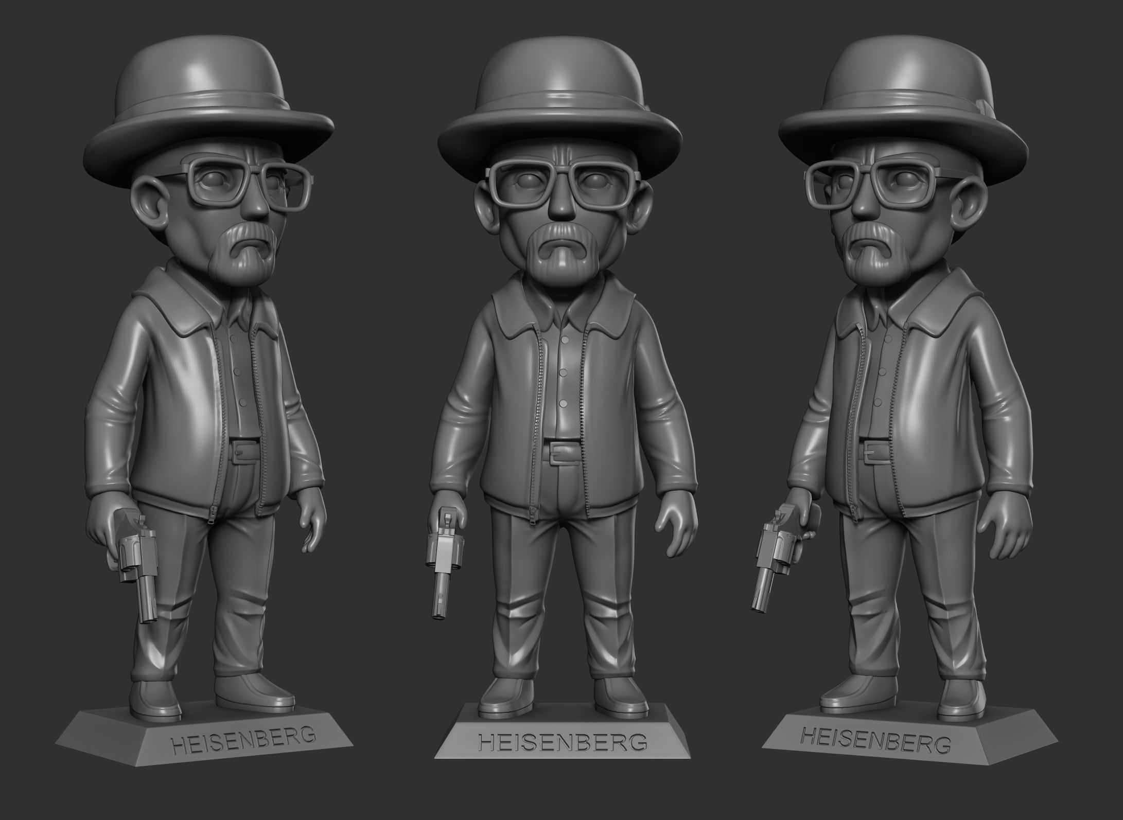 Walter White - Breaking Bad 3D model 3D printable | CGTrader